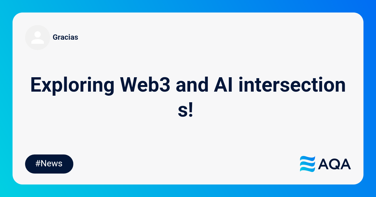 Exploring Web3 and AI intersections!